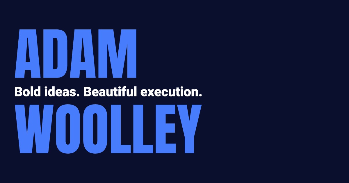 Home | Adam Woolley | Senior Art Director